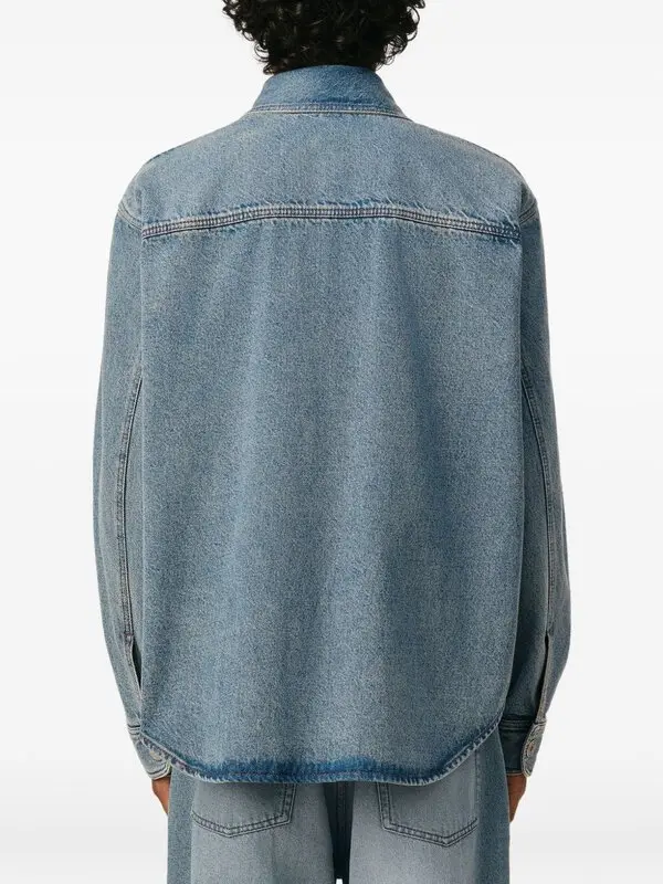 AMI Paris De Coeur Denim Shirt