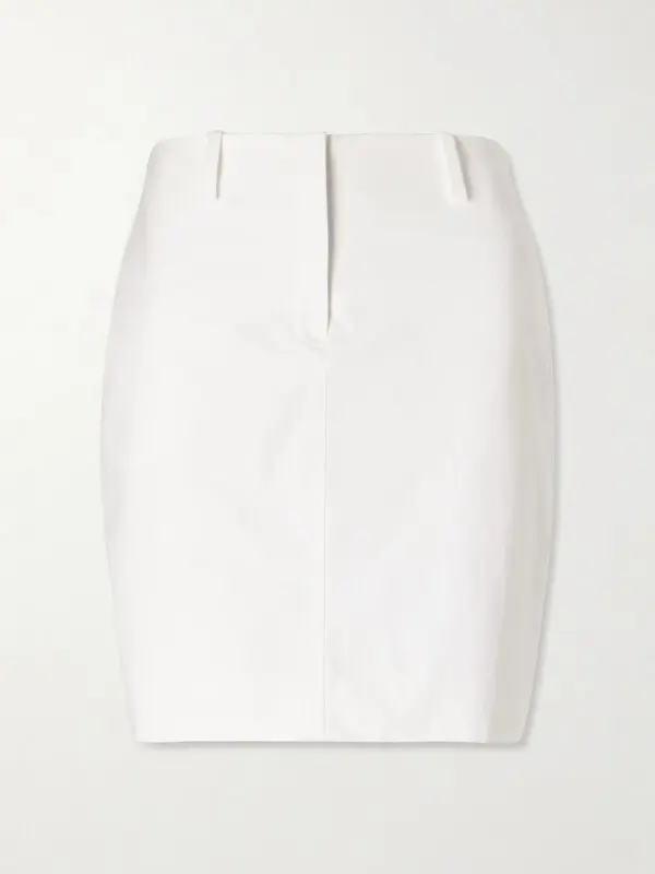 Brandon Maxwell Rhea Cotton-blend Jersey Mini Skirt