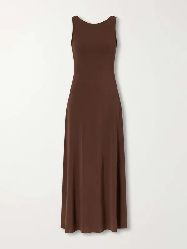 ERES Sculpture Backless Jersey Maxi Dress