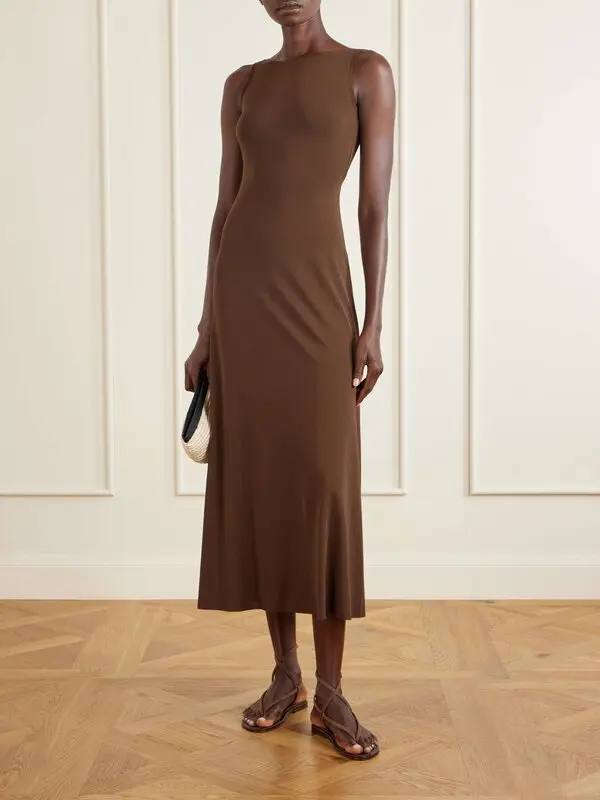 ERES Sculpture Backless Jersey Maxi Dress