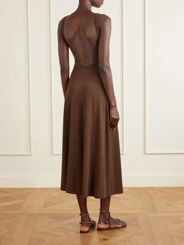 ERES Sculpture Backless Jersey Maxi Dress