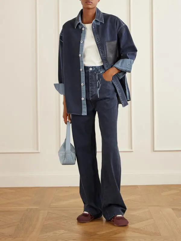 Bottega Veneta Overdyed Straight-leg Jeans