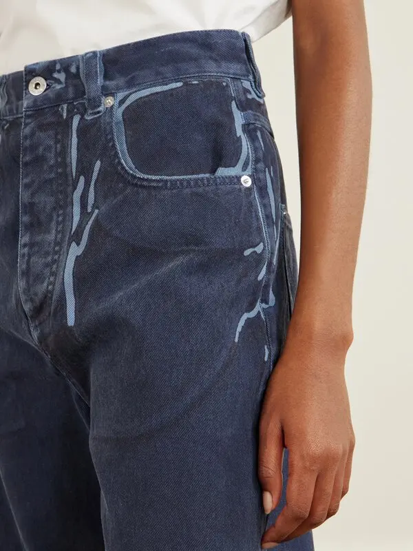 Bottega Veneta Overdyed Straight-leg Jeans