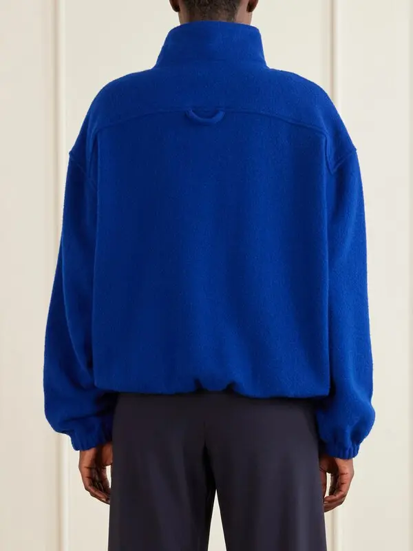 RIER Polar Wool-fleece Half-zip Sweatshirt - Blue