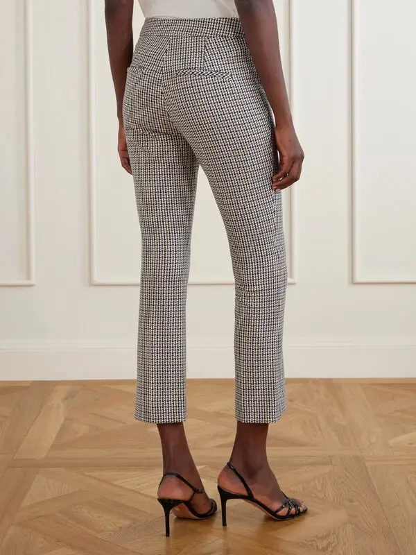 Veronica Beard Arte Prince Of Wales Flared Pants - Blue