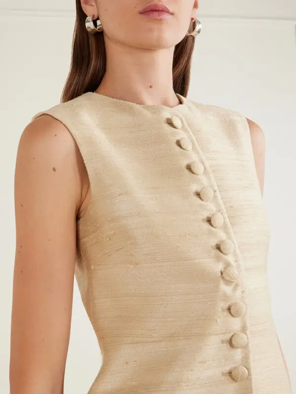 LIBEROWE Vania Silk-blend Dupioni Vest