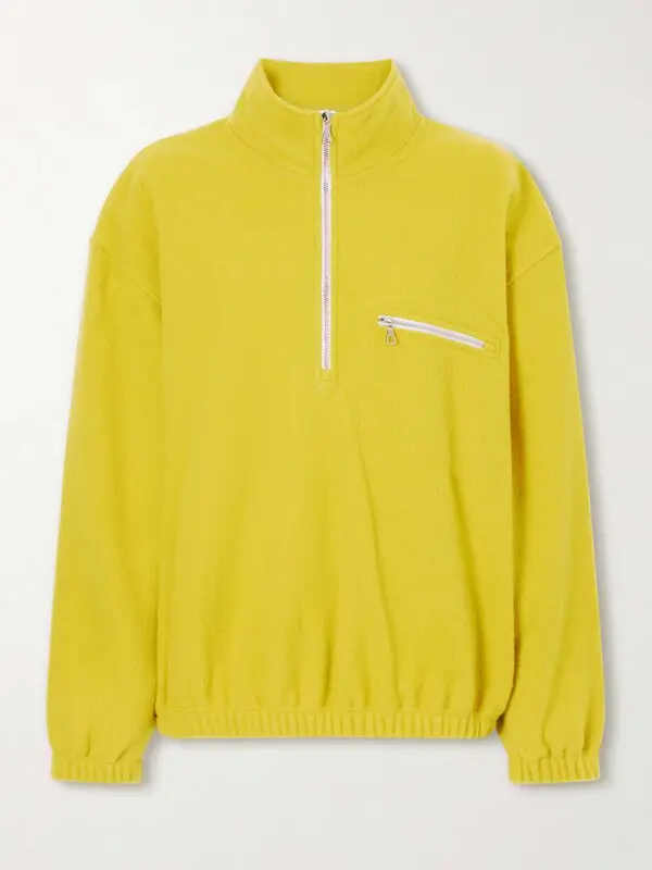RIER Polar Wool-fleece Half-zip Sweatshirt