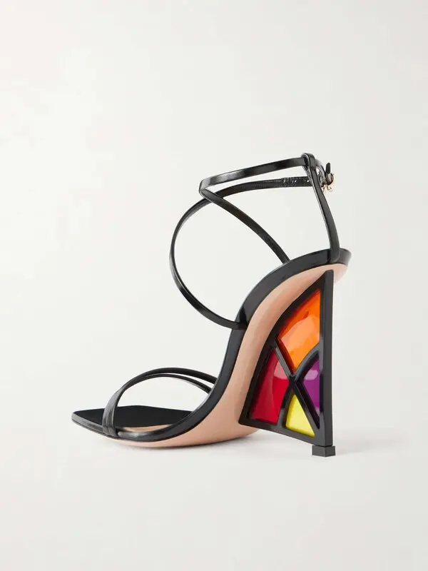 GIANVITO ROSSI Nuit 105 Leather Sandals