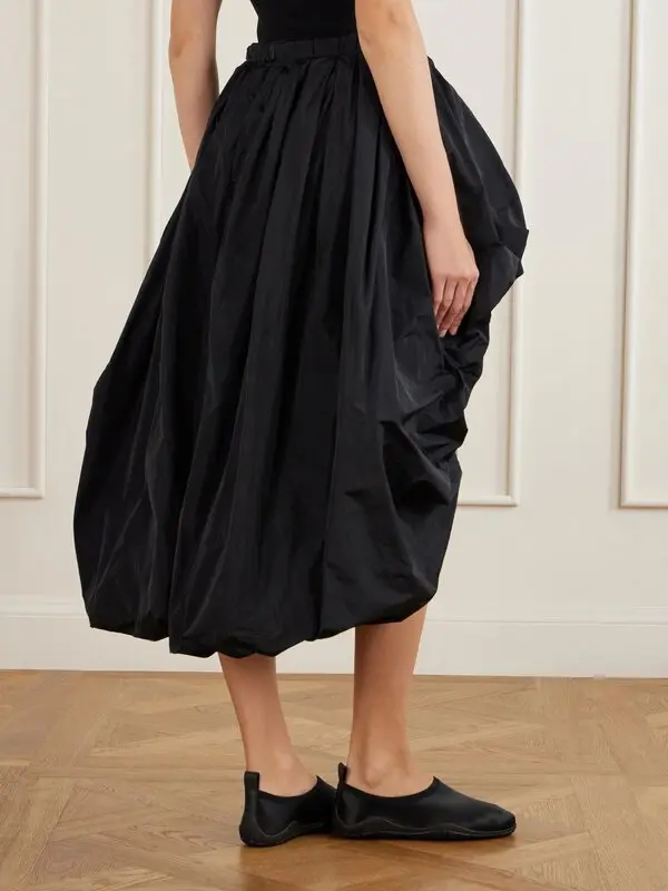 JIL SANDER Asymmetric Shell Midi Skirt