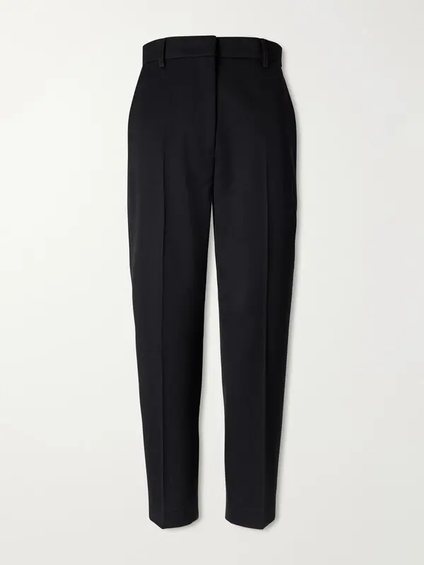 LANVIN Wool High-rise Straight-leg Pants - Black