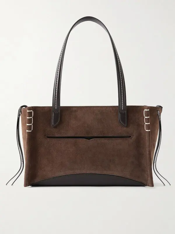 JW Anderson Loafer Suede Tote - Brown