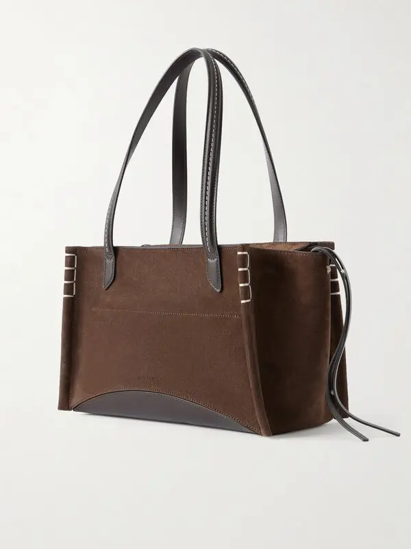 JW Anderson Loafer Suede Tote - Brown