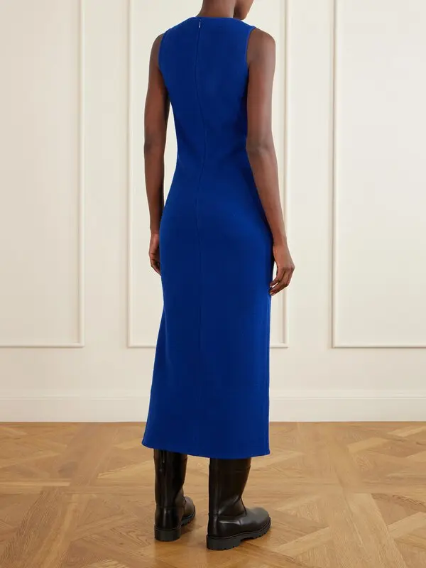 RIER Wool-fleece Midi Dress