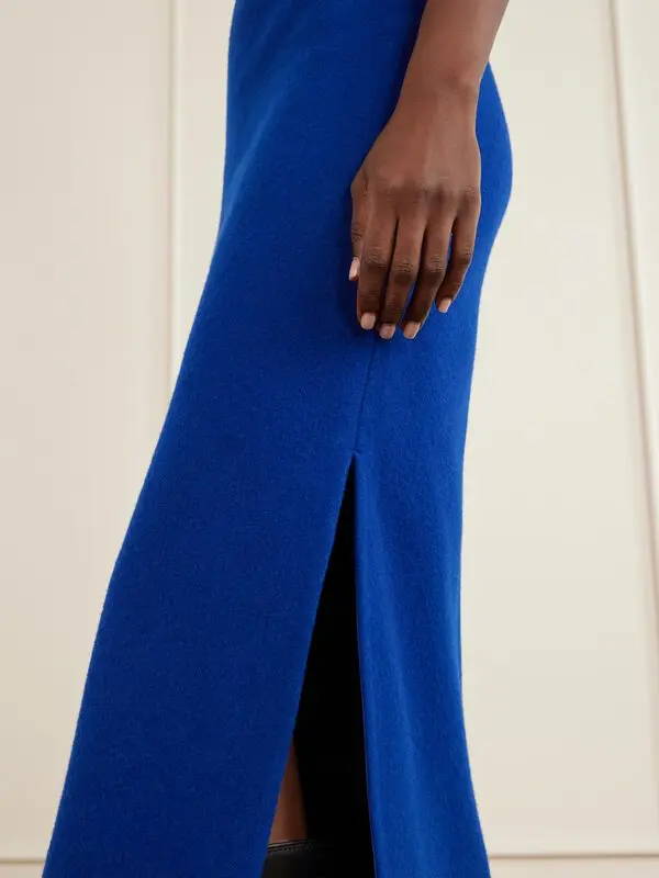 RIER Wool-fleece Midi Dress