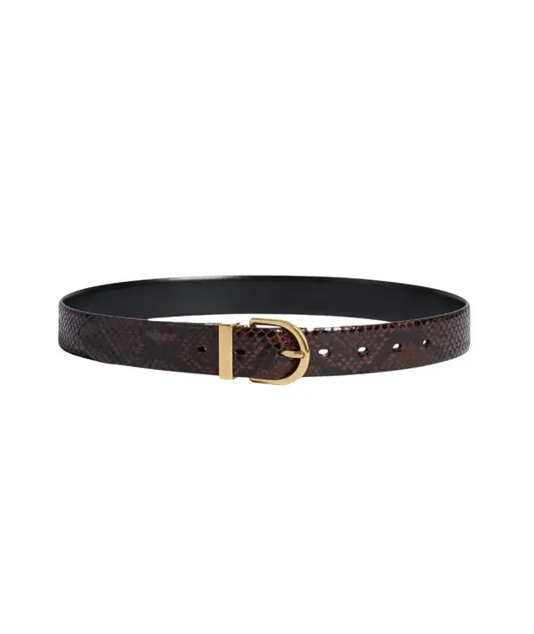 ME+EM Reversible Belt - Chocolate/black
