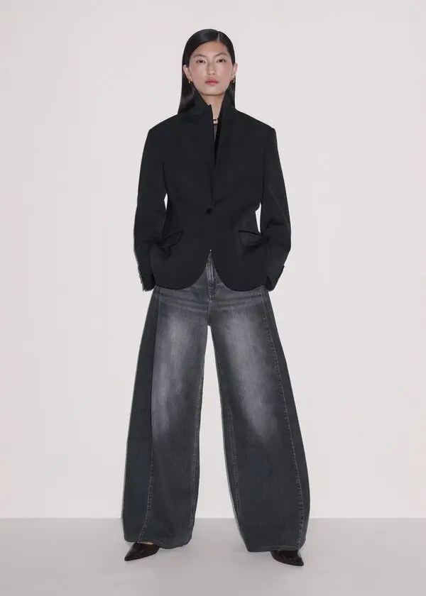 ME+EM Oversized Tuxedo Jacket With Shawl Lapel