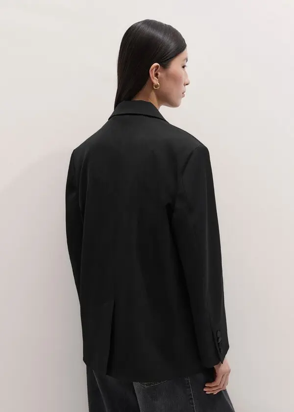 ME+EM Oversized Tuxedo Jacket With Shawl Lapel