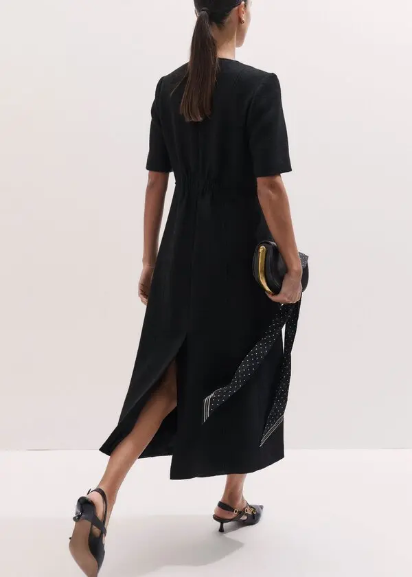 ME+EM Button Front Maxi Shift Dress