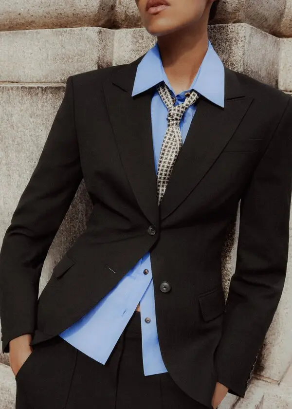 ME+EM Sharp Shoulder Contour Blazer