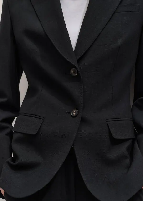 ME+EM Sharp Shoulder Contour Blazer