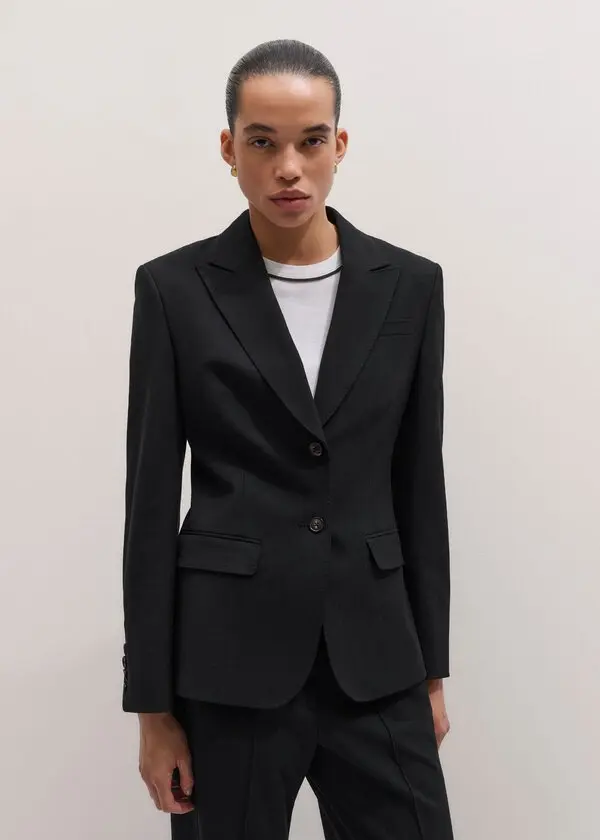 ME+EM Sharp Shoulder Contour Blazer