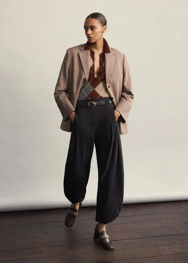 ME+EM Pleated Balloon Pant