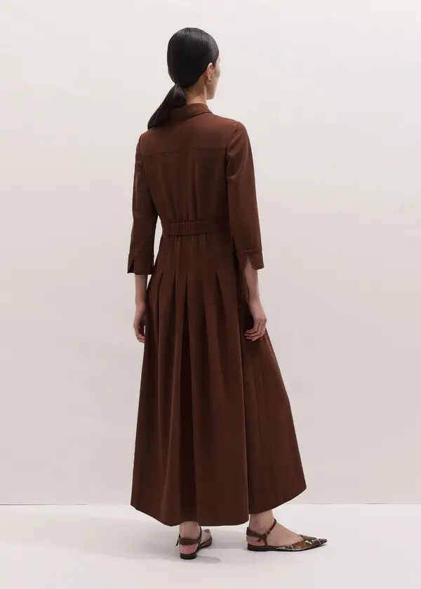 ME+EM Fit And Flare Maxi Shirt Dress