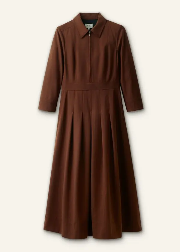 ME+EM Fit And Flare Maxi Shirt Dress