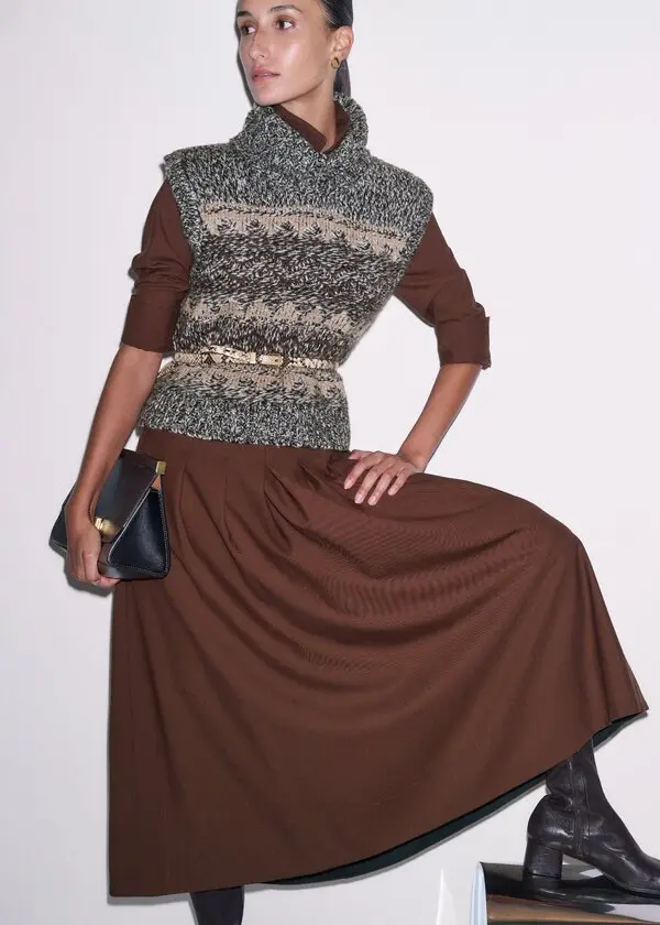 ME+EM Fit And Flare Maxi Shirt Dress