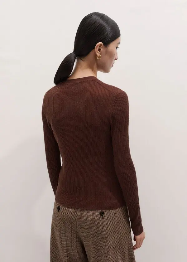 ME+EM Barely There V-neck Slim Cardigan