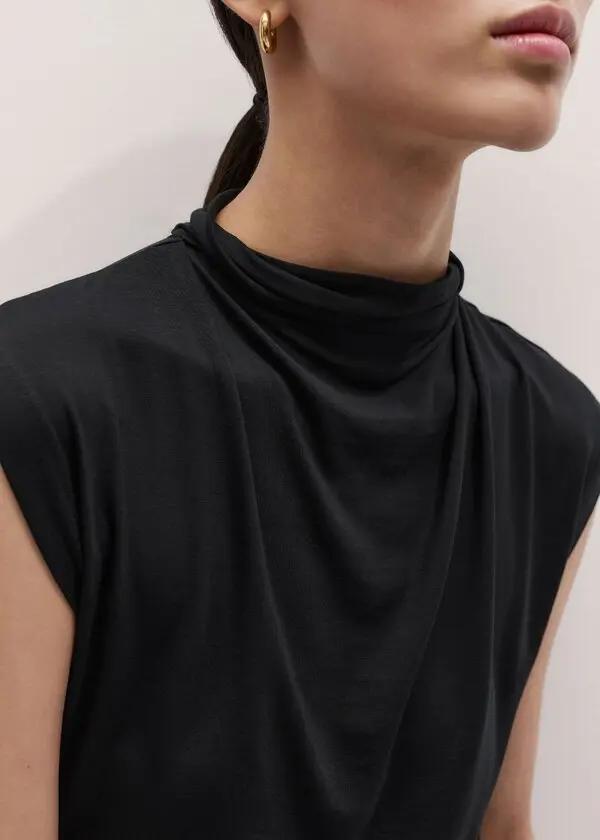 ME+EM Sleeveless Drape Top