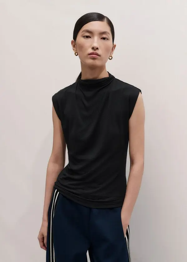 ME+EM Sleeveless Drape Top