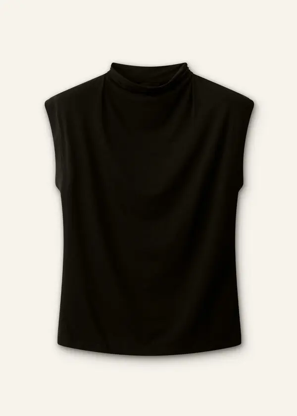 ME+EM Sleeveless Drape Top