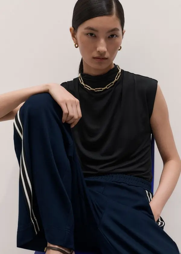 ME+EM Sleeveless Drape Top