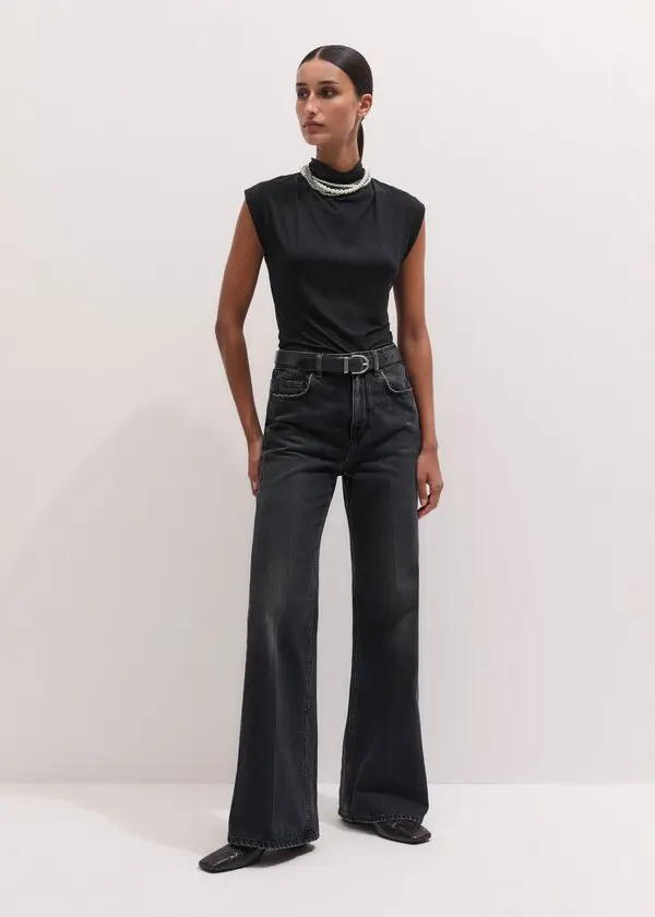 ME+EM Sleeveless Drape Top