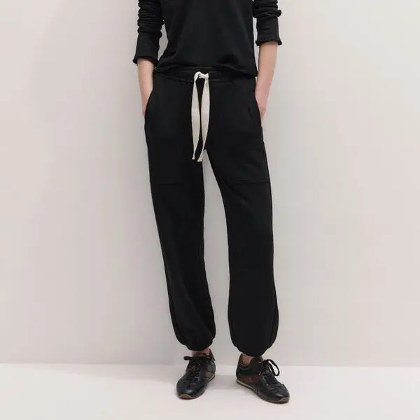 ME+EM Raw Edge V Neck Sweatshirt