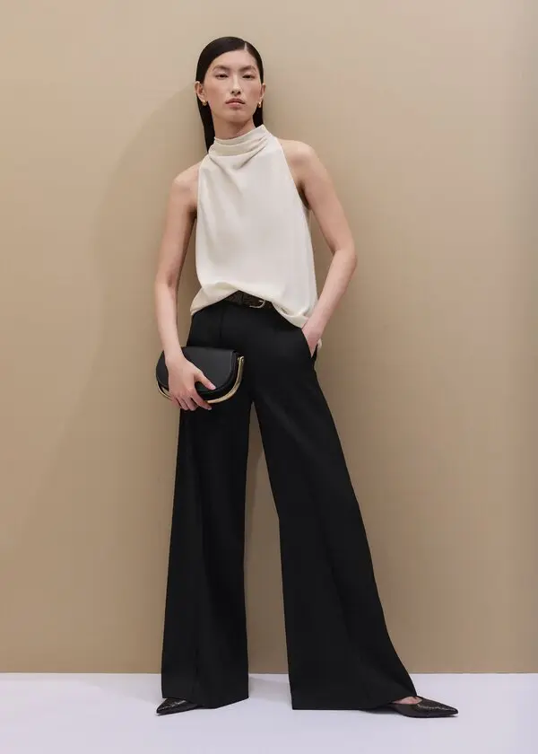 ME+EM Wide Leg Tux Trouser