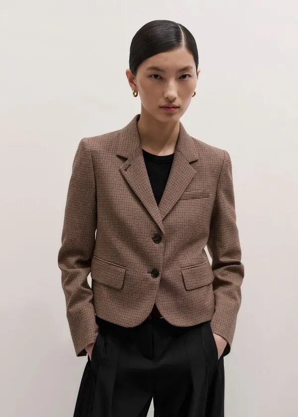 ME+EM Slim Cropped Blazer