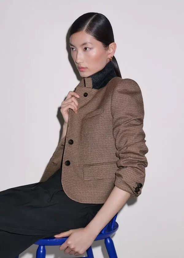 ME+EM Slim Cropped Blazer