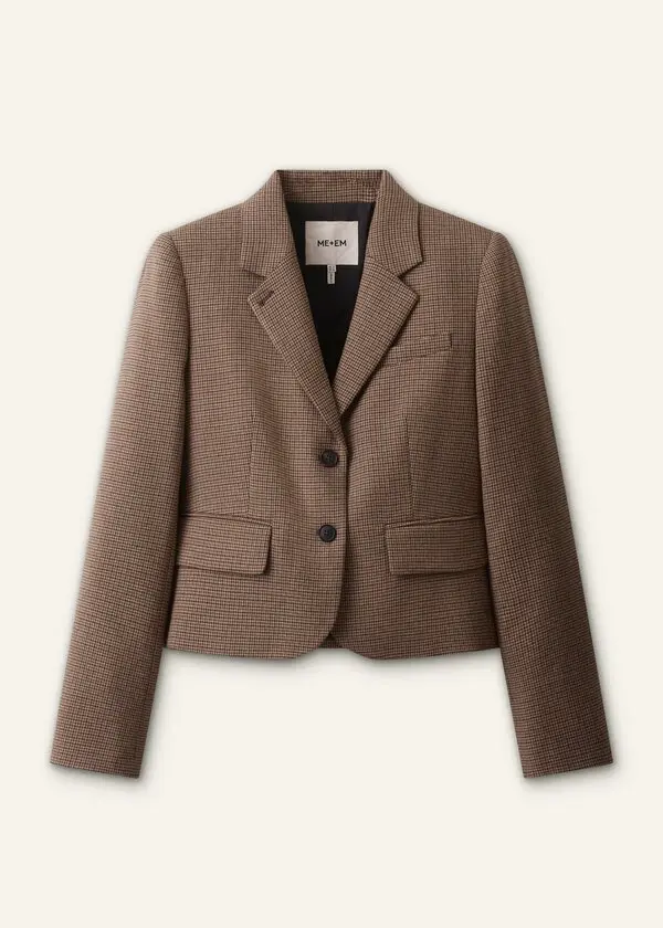 ME+EM Slim Cropped Blazer