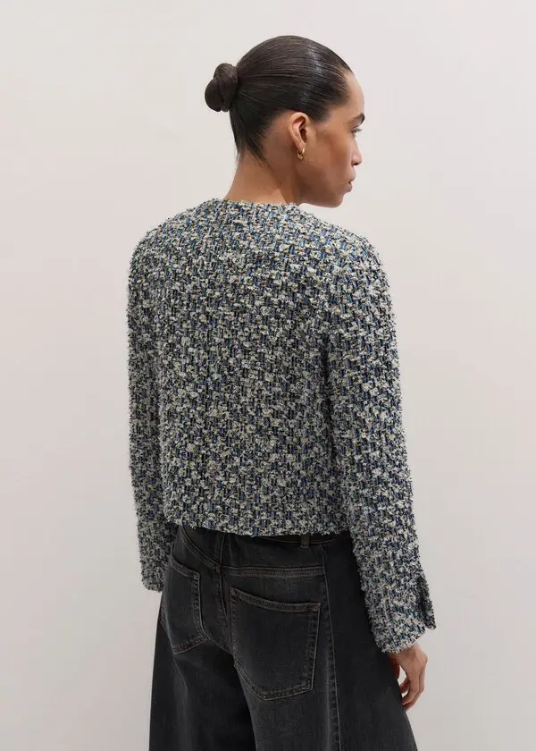 ME+EM Boxy Crop Tweed Jacket