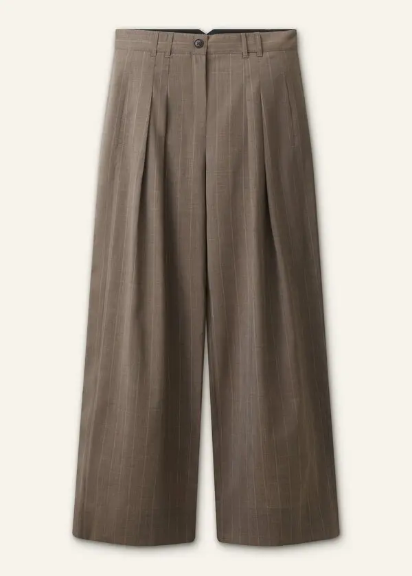 ME+EM Icon Pleated Wide-leg Trousers