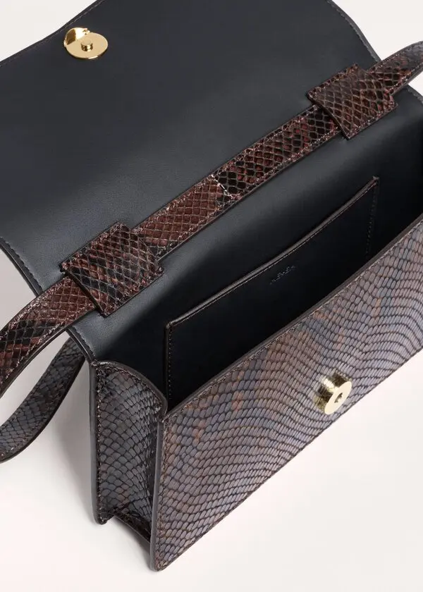 ME+EM Snake Embossed Small Clutch+crossbody Bag