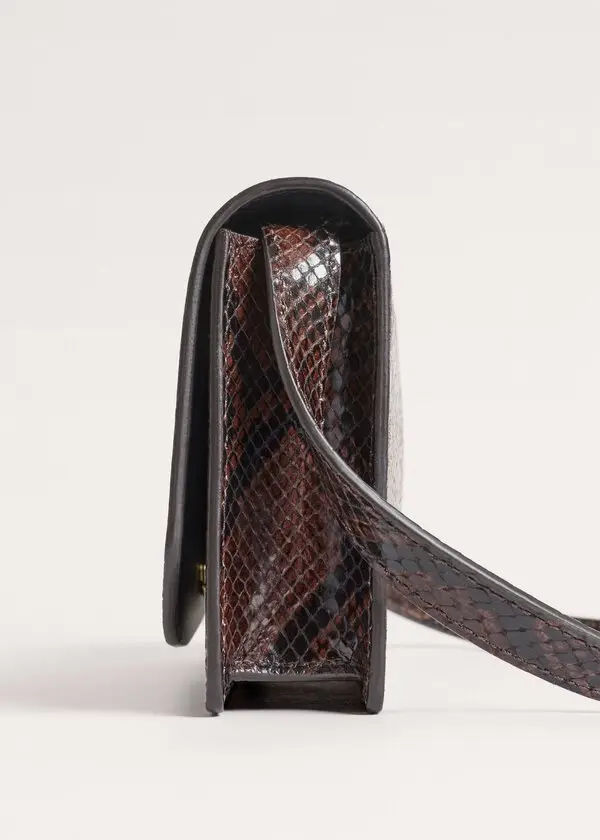 ME+EM Snake Embossed Small Clutch+crossbody Bag