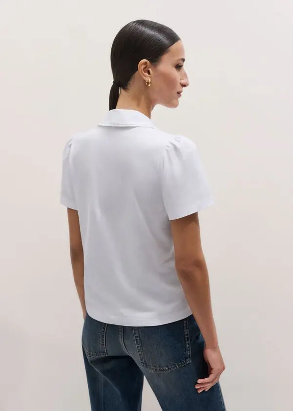 ME+EM Frill Trim Short Sleeve Shirt