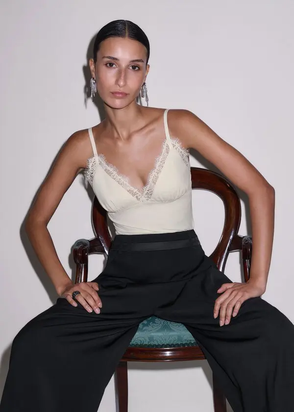 ME+EM Lace Trim Cami