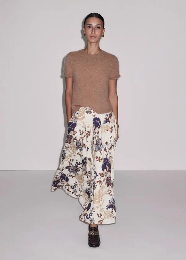 ME+EM Grand Paisley Print Maxi Skirt