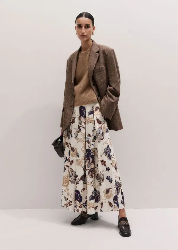 ME+EM Grand Paisley Print Maxi Skirt