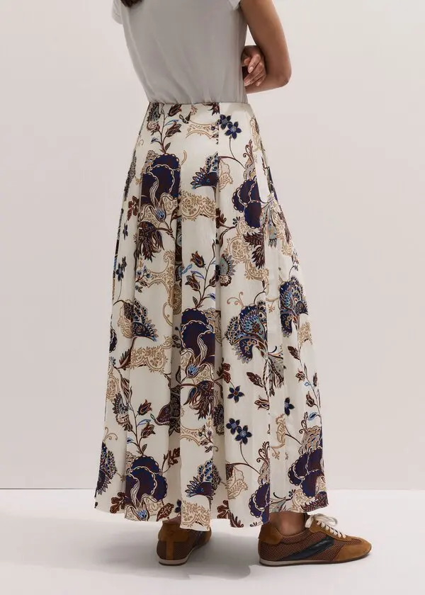 ME+EM Grand Paisley Print Maxi Skirt