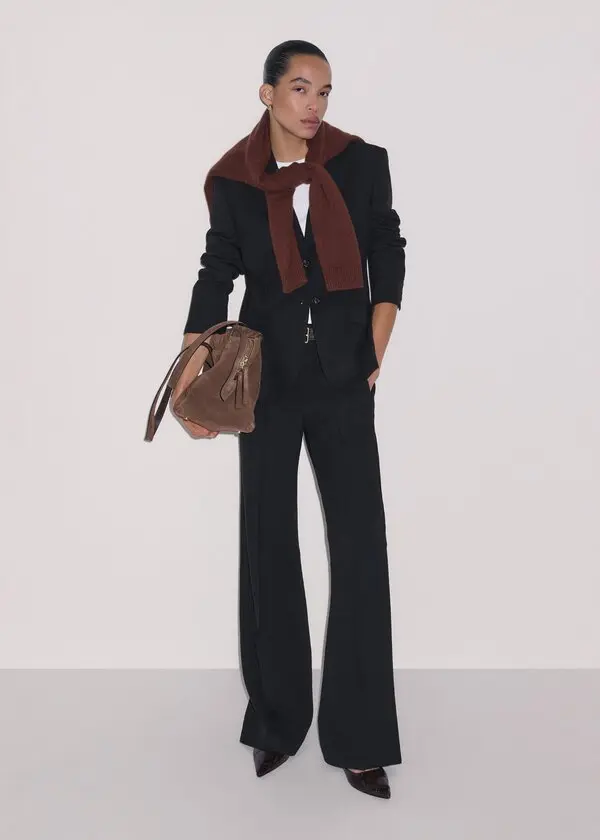 ME+EM Leg Elongator Flared Trousers